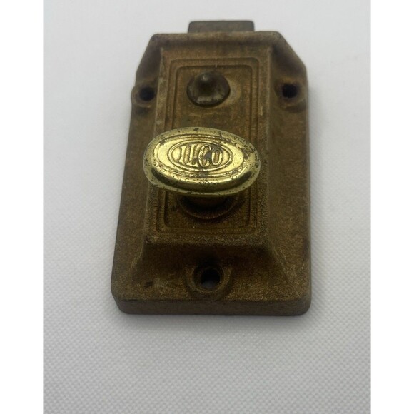 ilco | Other | Vintage Ilco Door Latch Lock Deadbolt Turn Knob Brass ...